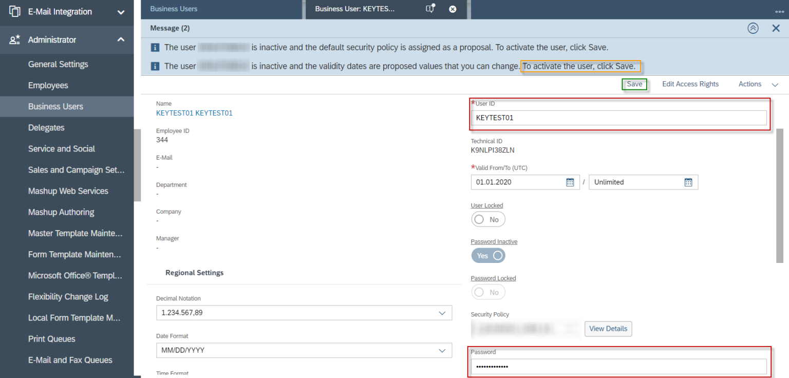 SAP Sales Cloud - C4C Is Easy - Log In As Another User