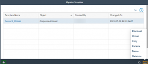 SAP Sales Cloud - C4C Is Easy - Data Workbench - Migration Templates