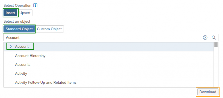 SAP Sales Cloud - C4C Is Easy - Data Workbench - Migration Templates