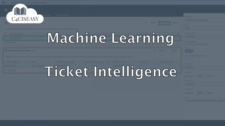 SAP Sales Cloud - C4C Is Easy - Ticket Intelligence