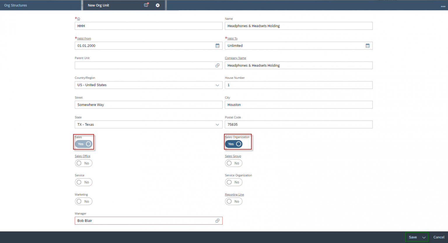 SAP Sales Cloud - C4C Is Easy - Organization Structures