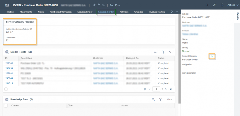 SAP Sales Cloud - C4C Is Easy - Ticket Intelligence