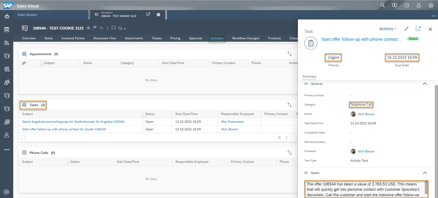 SAP Sales Cloud - C4C Is Easy - Creation of a Workflow